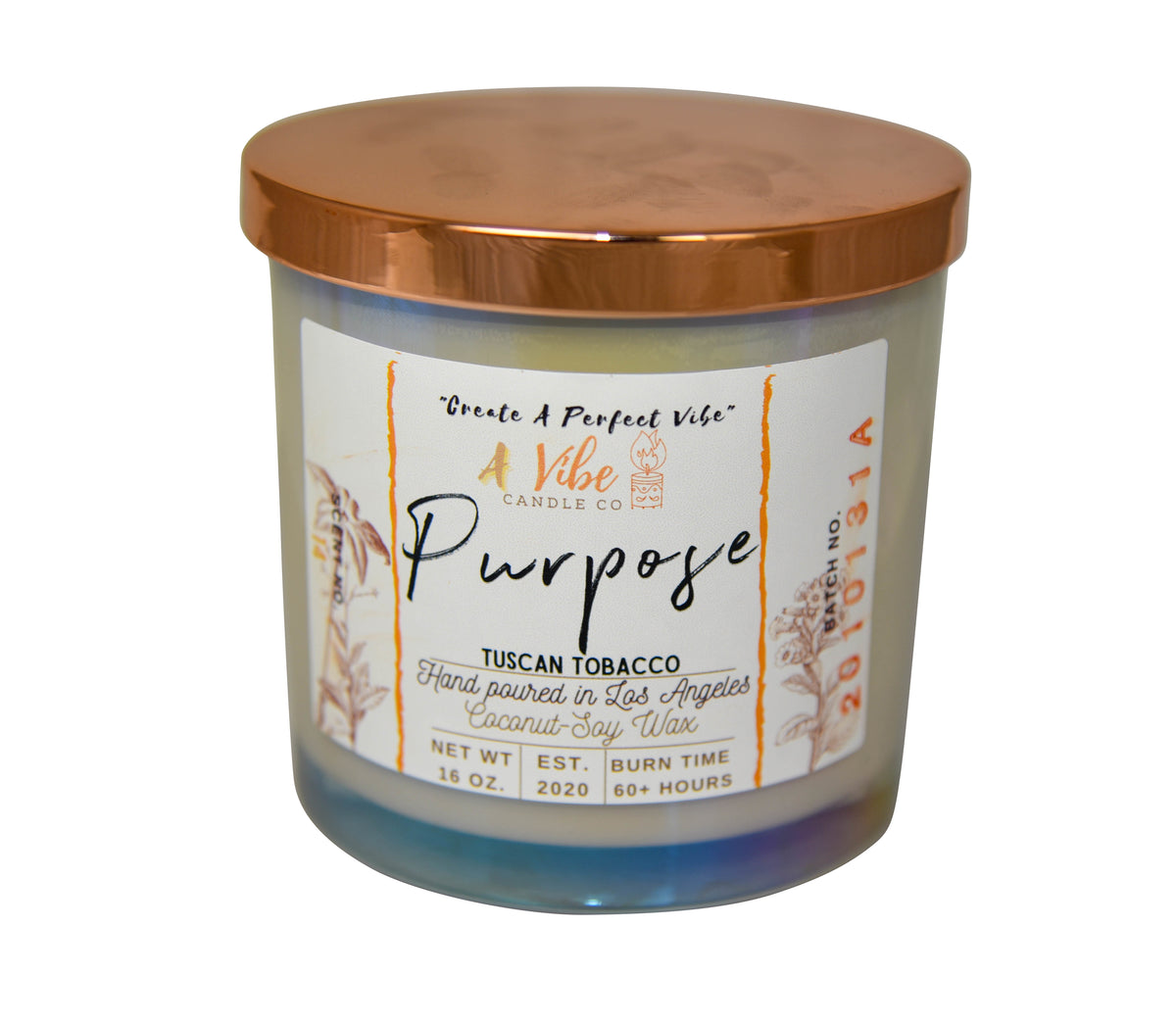 "Purpose" - Tuscan Tobacco – A Vibe Candle Co